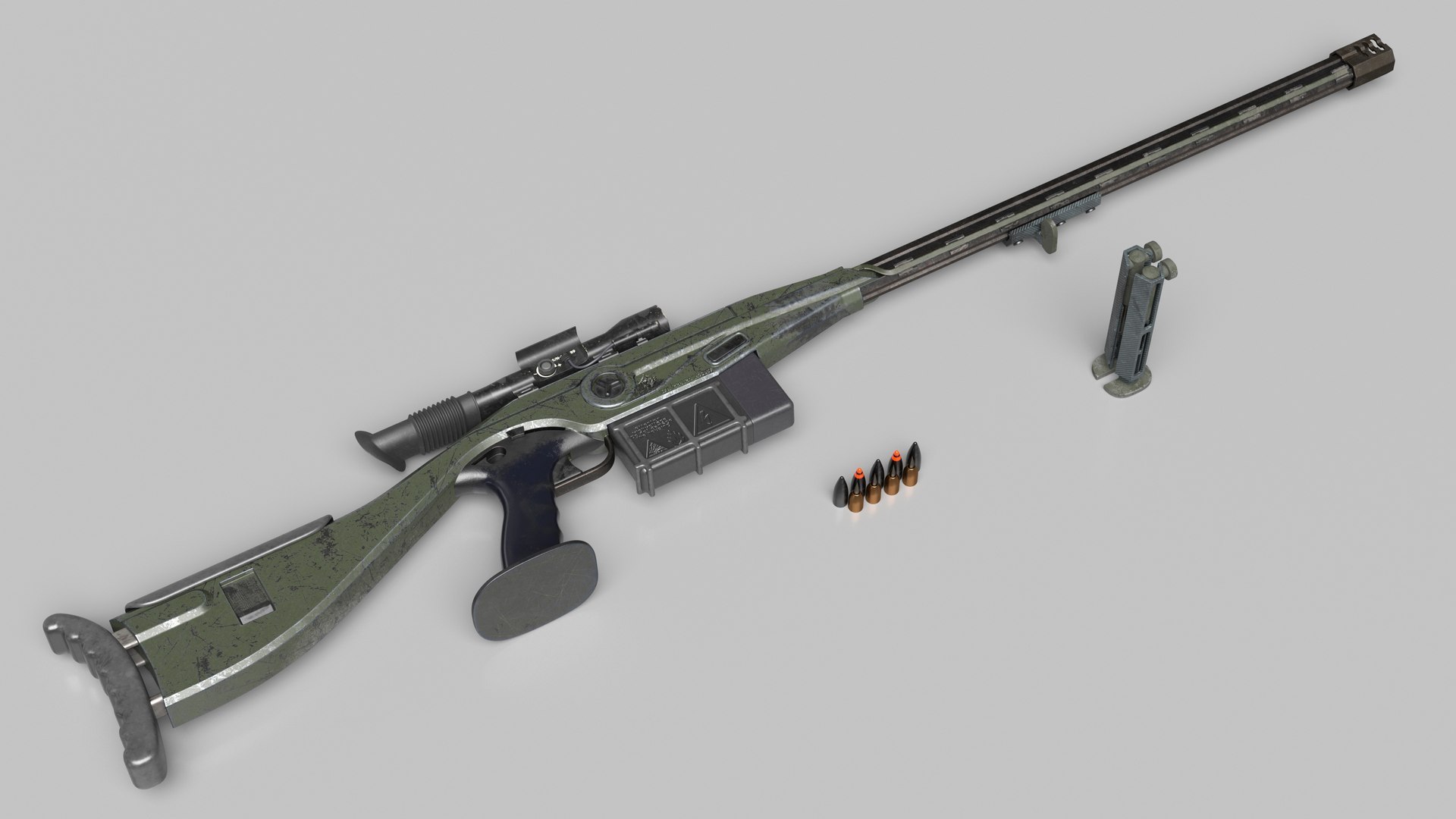 3D Futuristic Rifles Collection 2 Model - TurboSquid 2390777