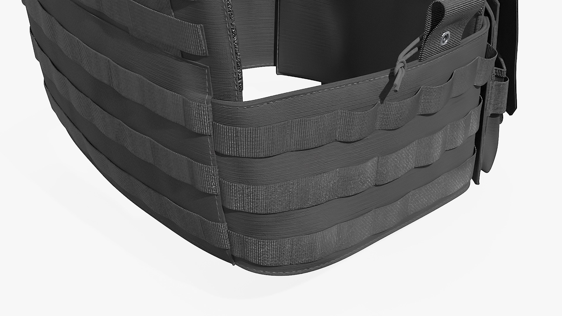 Tactical Plate Carrier Vest Black 3D - TurboSquid 2382977