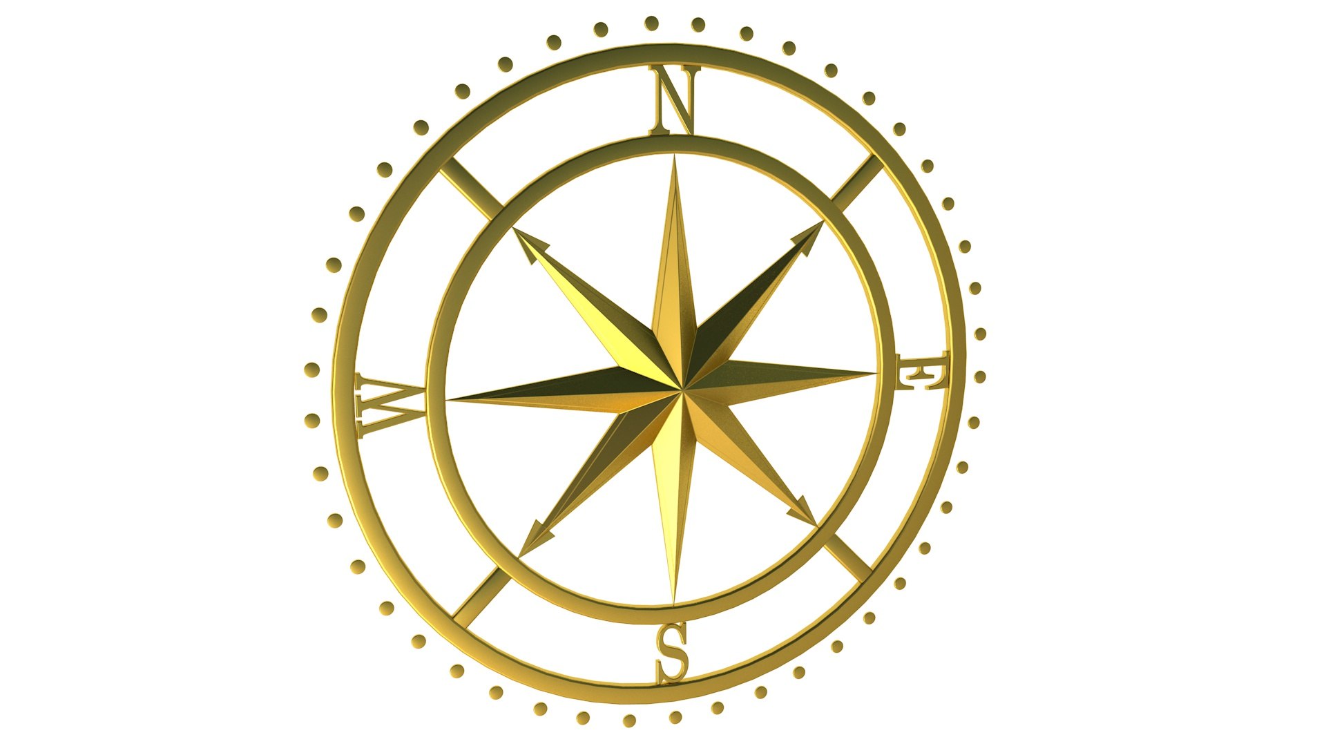 Compass Rose 3D Model - TurboSquid 1833168