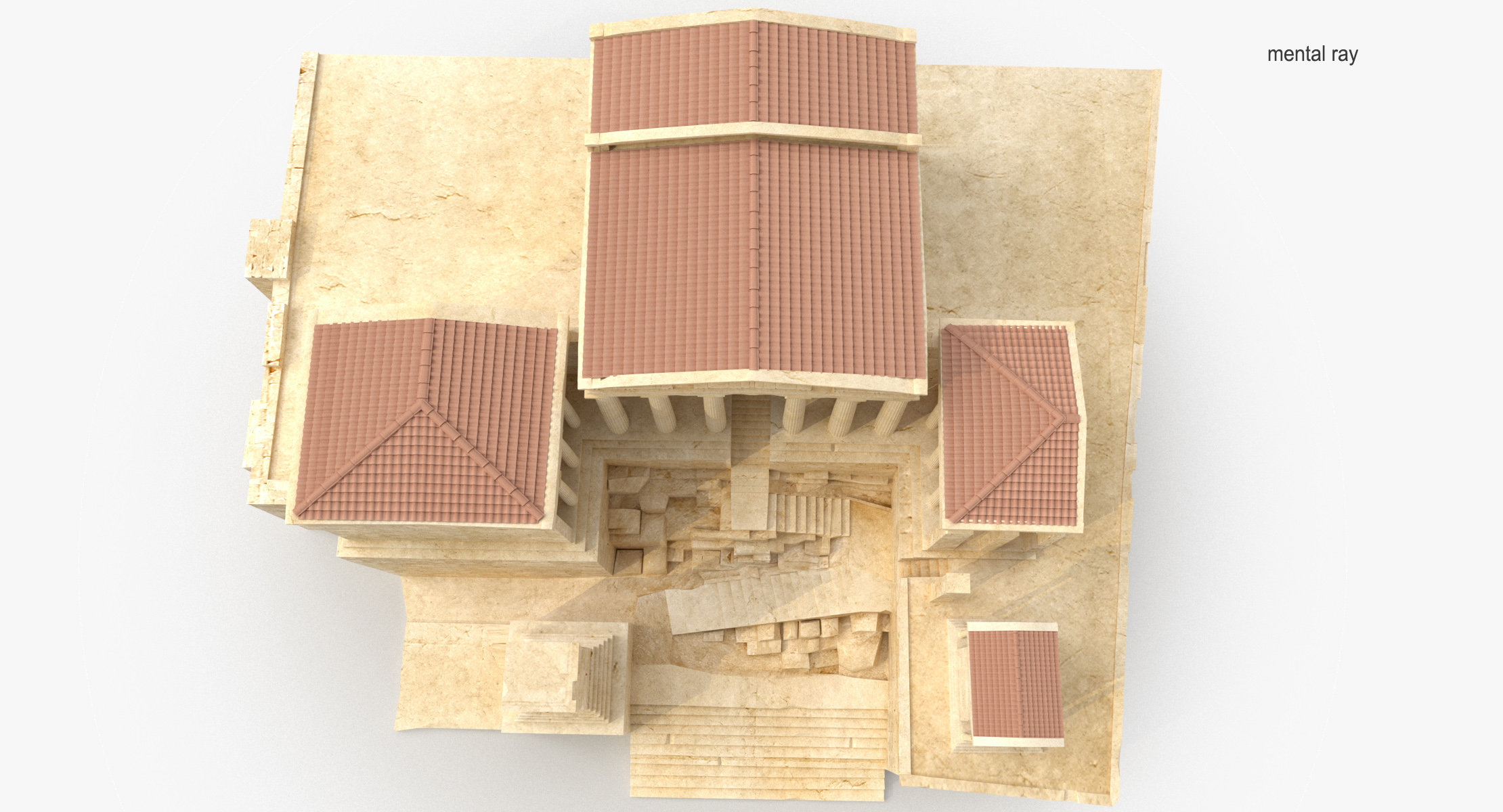 3D propylaea gateway acropolis - TurboSquid 1399408