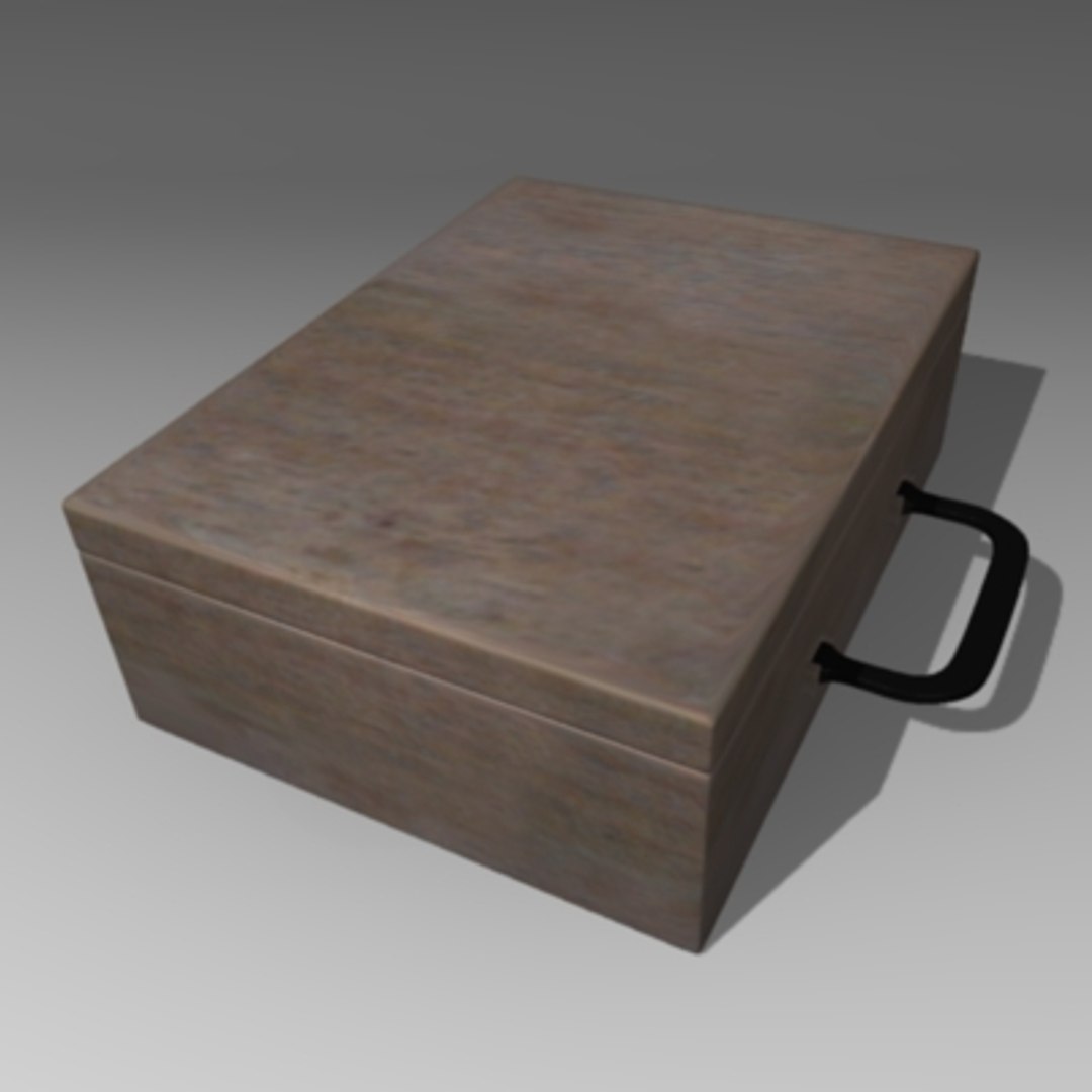 3d Model Wooden Case