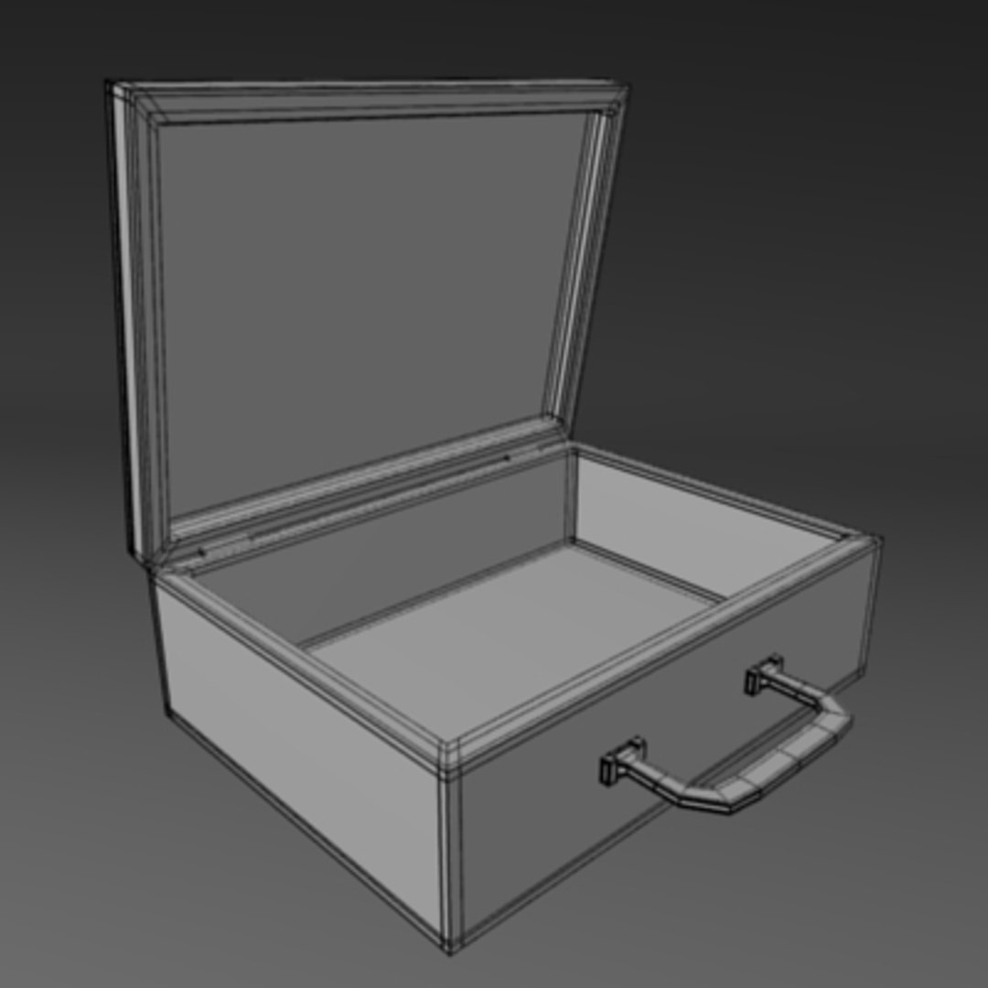 3d Model Wooden Case