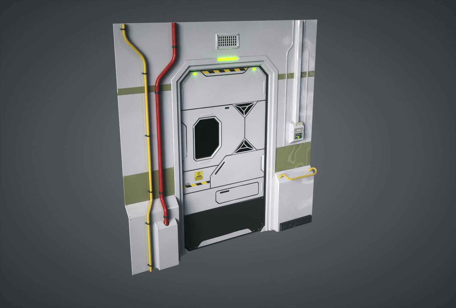 Lab Sci Fi Door 3D Model - TurboSquid 1539120