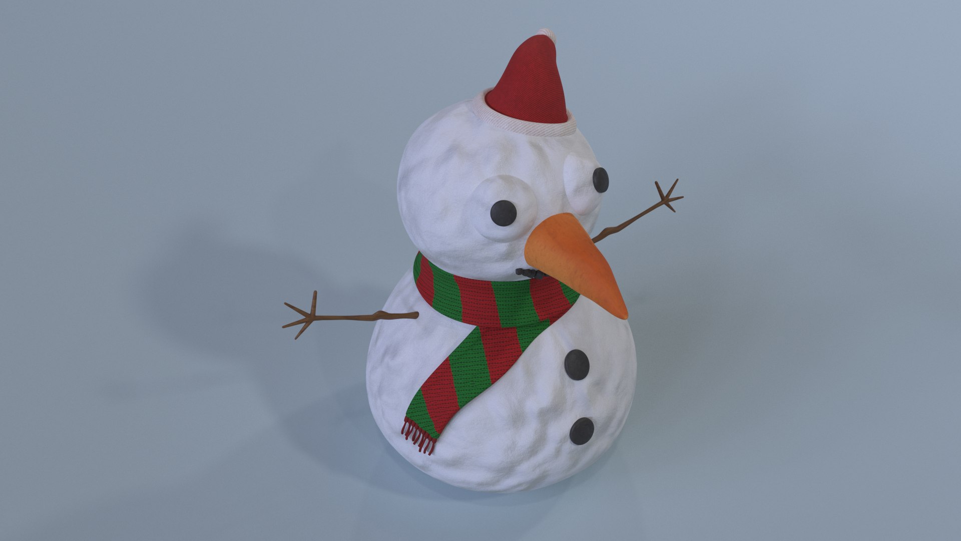 Snow snowman model - TurboSquid 1347927