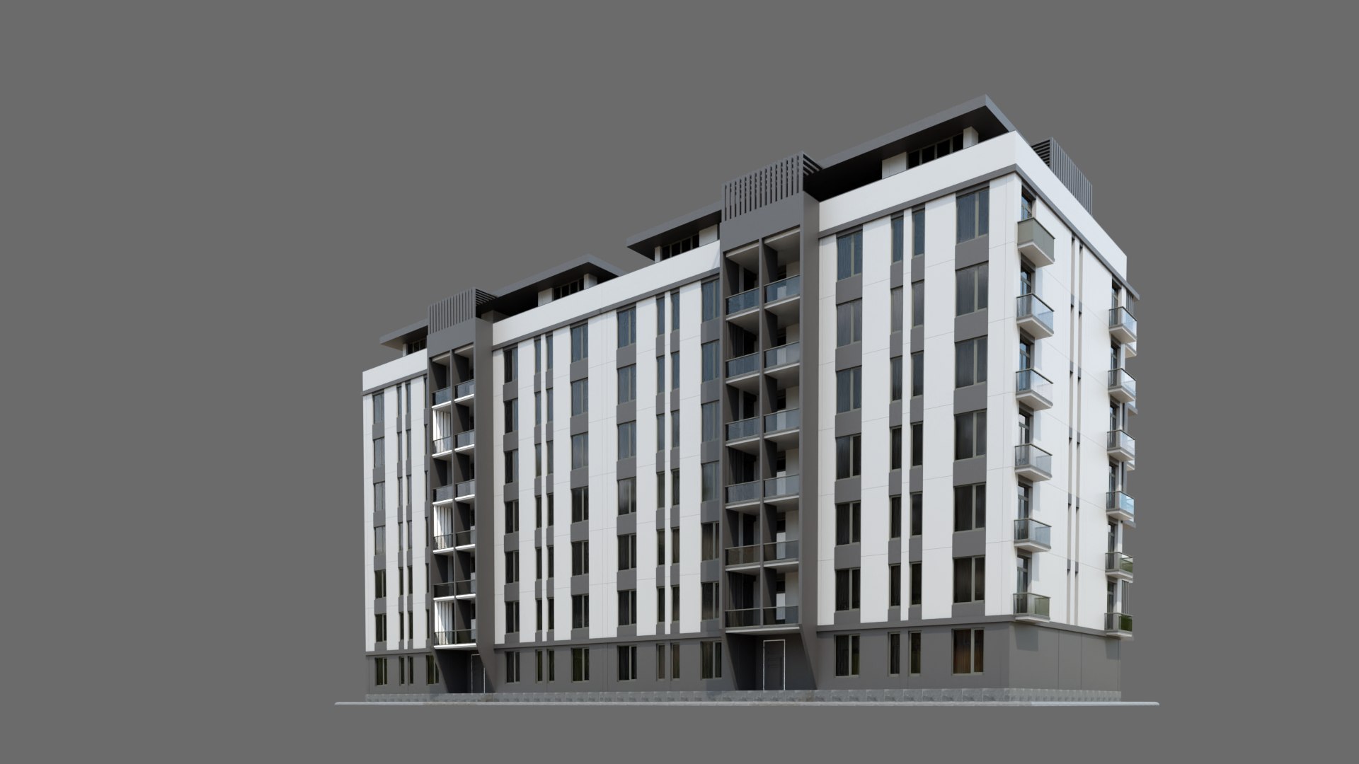 3D Residental Building - TurboSquid 2029065