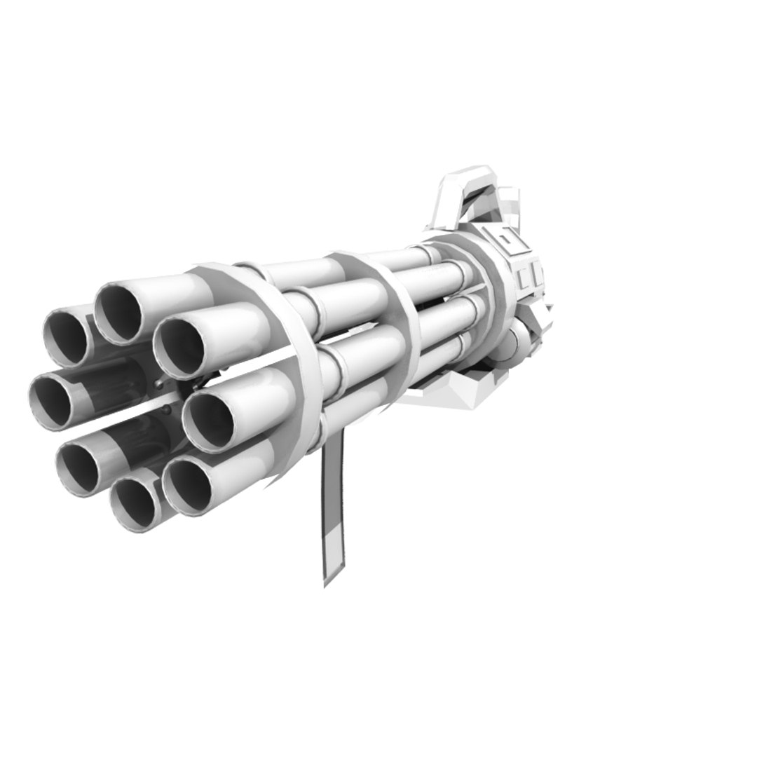 3d model chain gun