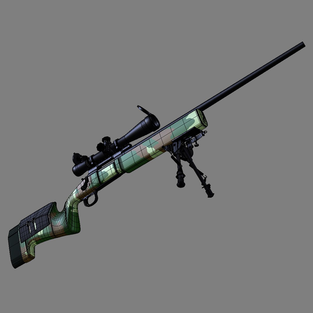 3dsmax M40 A3 Sniper Rifle