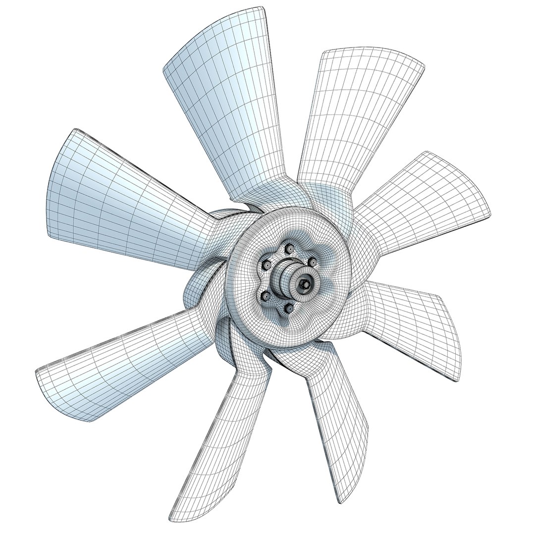 3D Model Engine Cooling Fan - TurboSquid 1171654