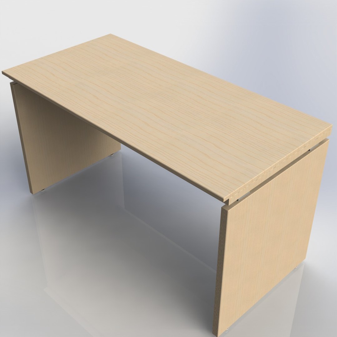 3d office table model