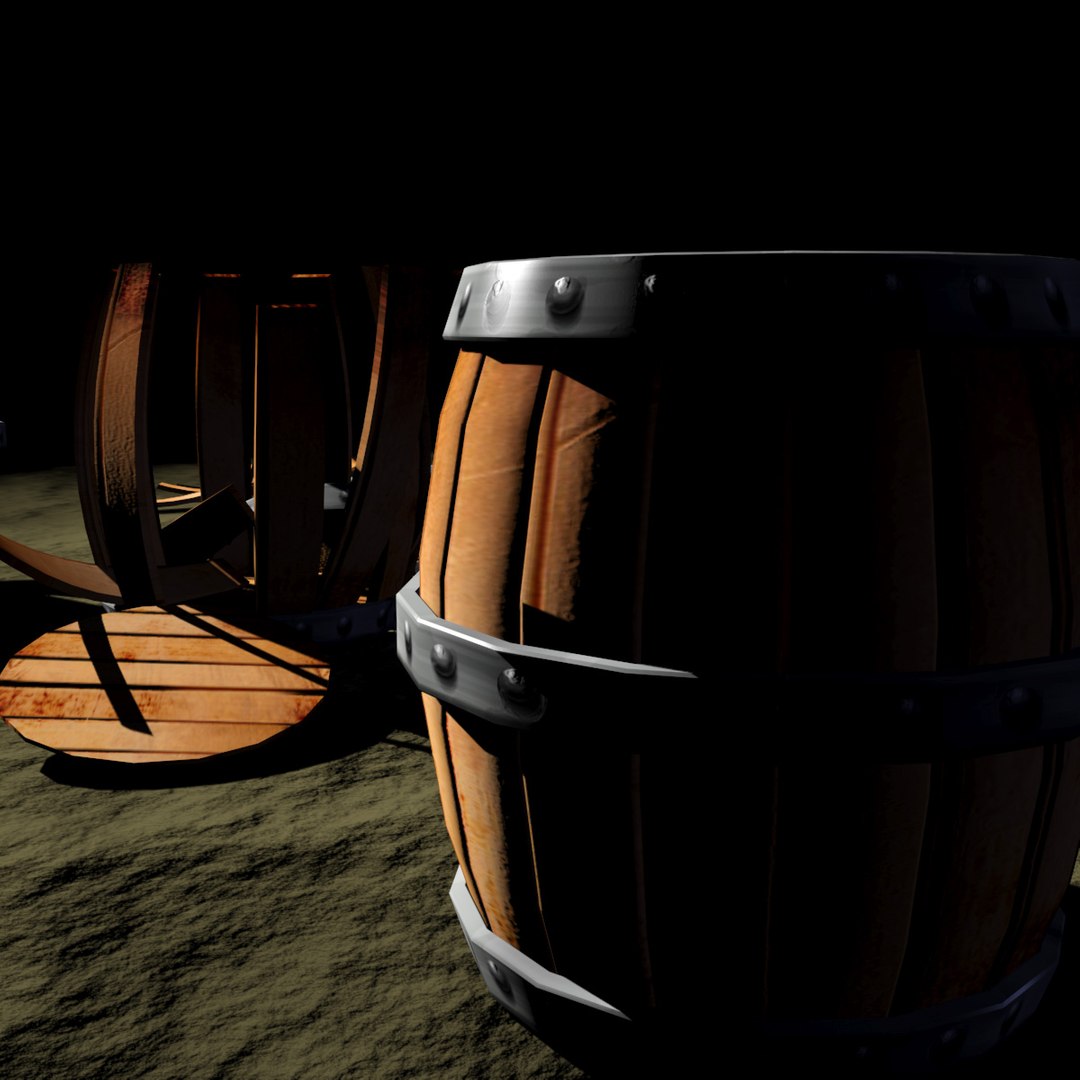 Barrel Model - TurboSquid 1099690