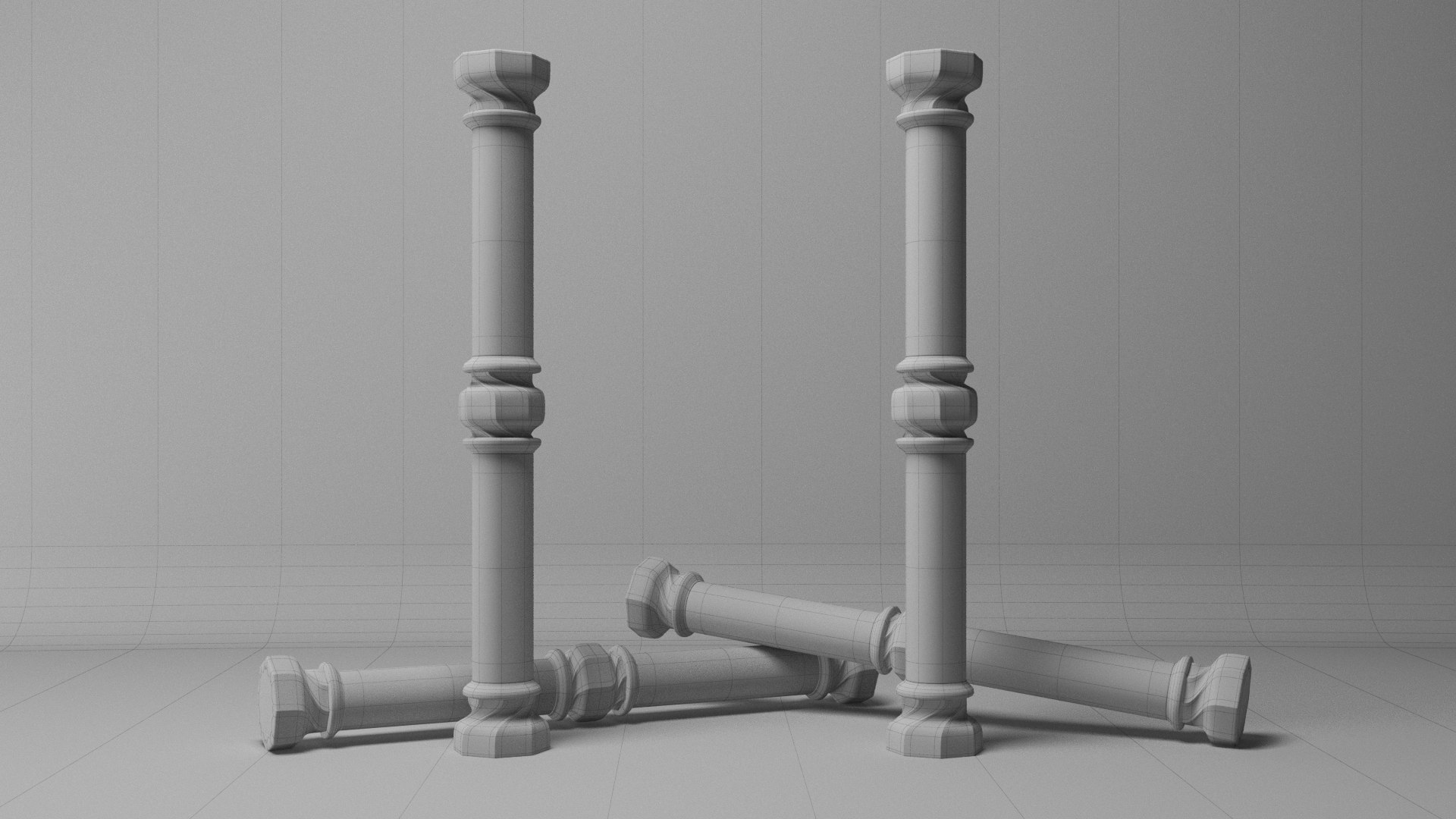 3D Column - Casa Batllo Main Room - Gaudi Model - TurboSquid 1897577