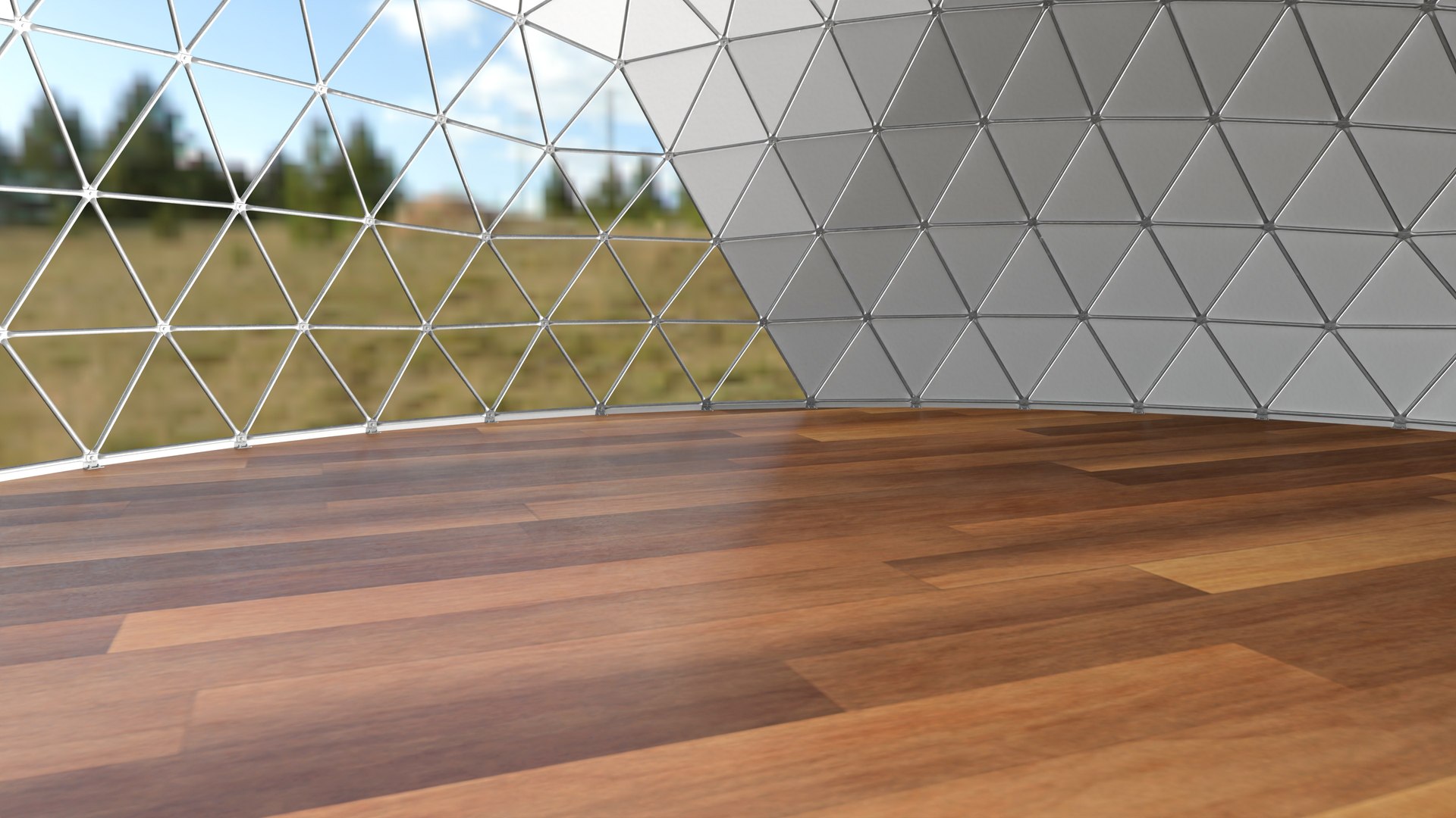 Geodesic Dome Big Structure 3D - TurboSquid 2220700