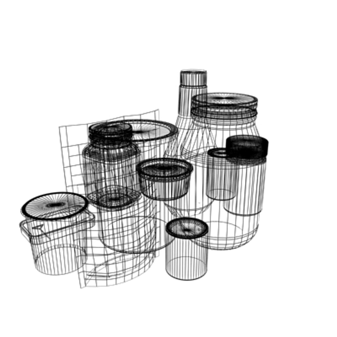 Packages Pantry 3d Model