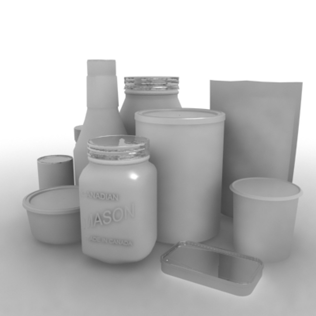 Packages Pantry 3d Model
