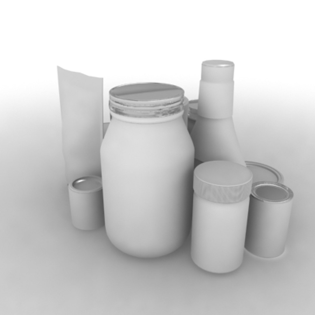 Packages Pantry 3d Model