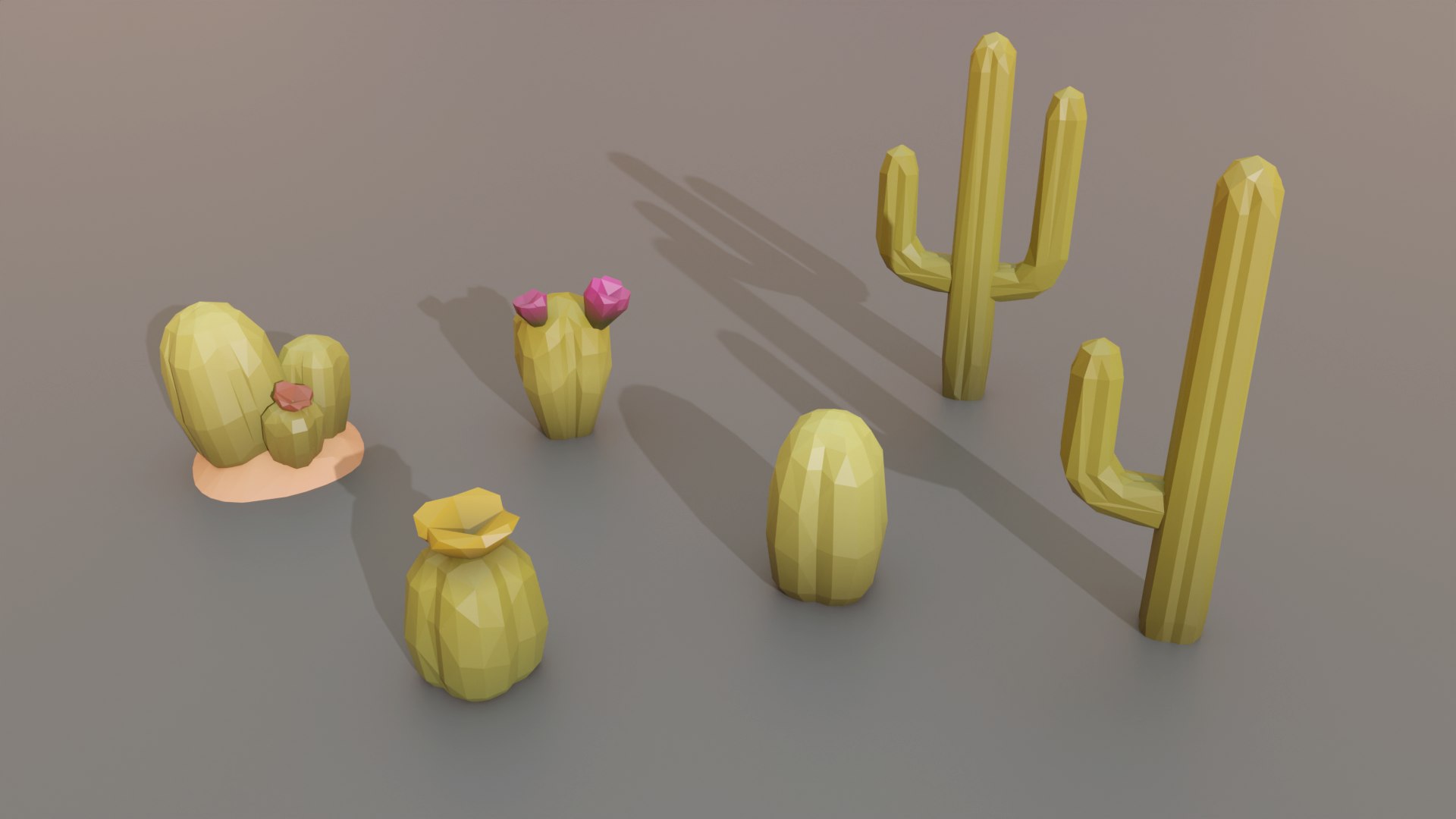 3D Collection Landscape Savannah Biome Low Poly Model - TurboSquid 2217191