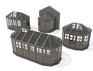 3d glass dome model