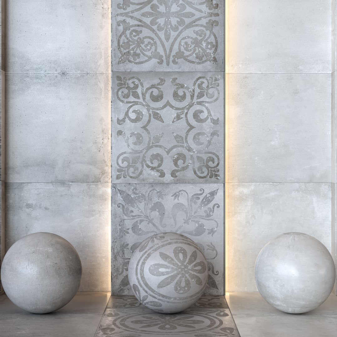 3D Porcelanosa Harlem Tiles - Stone Effect Porcelain- Set Of 9 ...