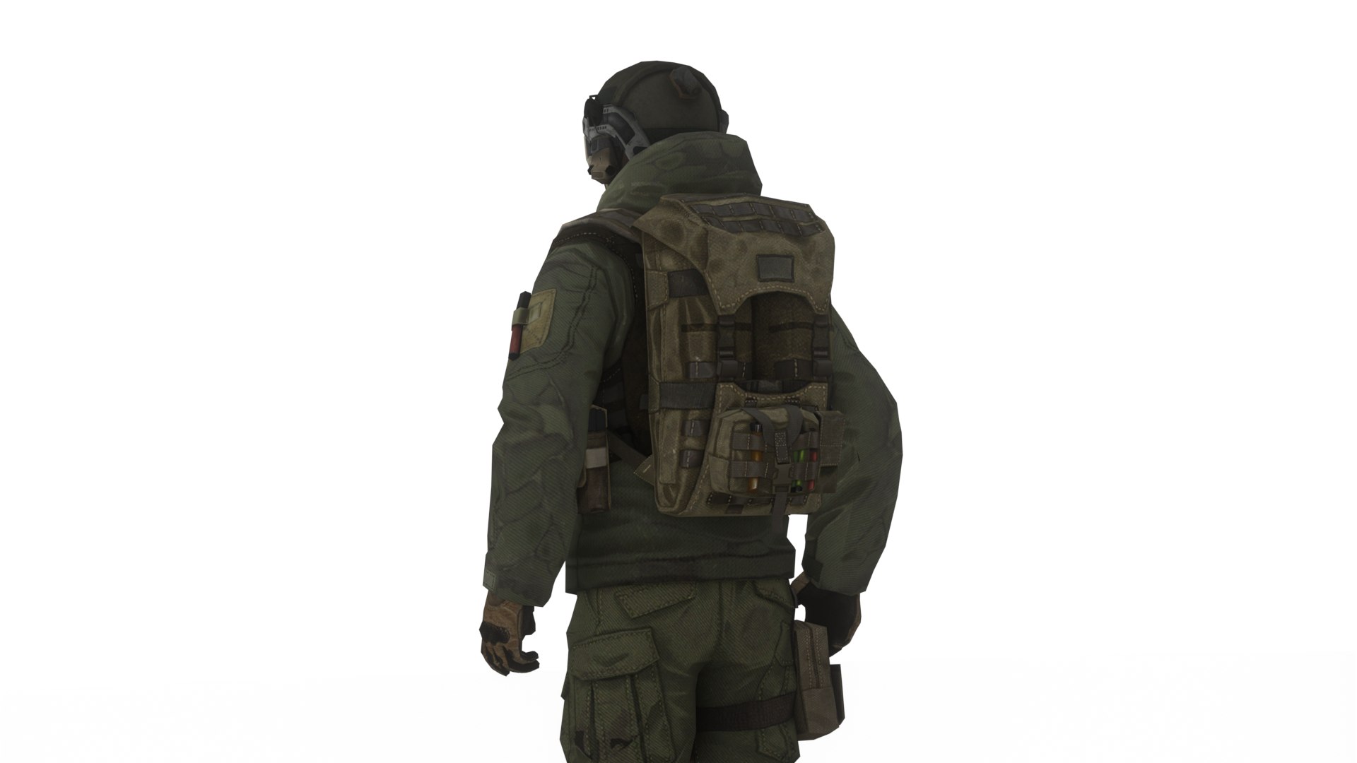 Tactical Special Forces Operator Realistic 3D Model Rigged 3D Model ...