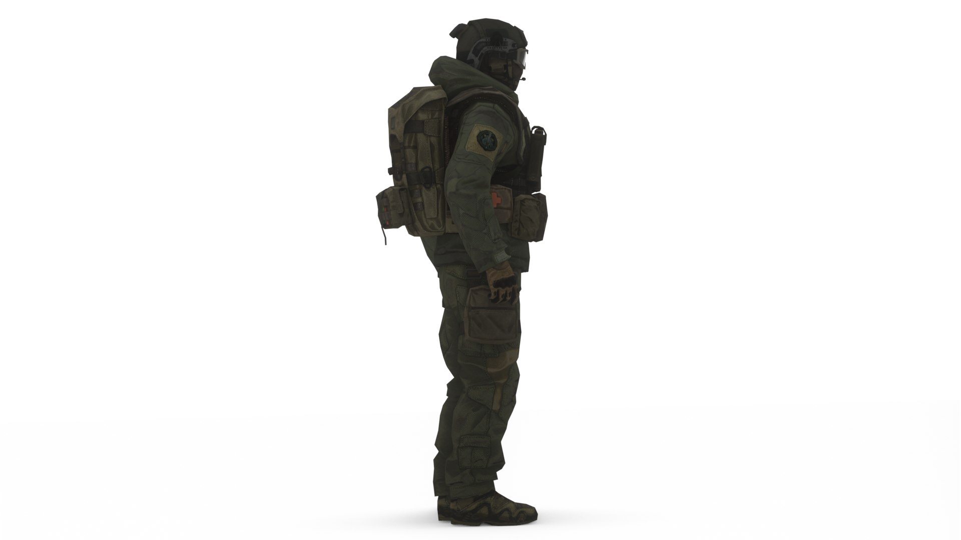Tactical Special Forces Operator Realistic 3D Model Rigged 3D Model ...