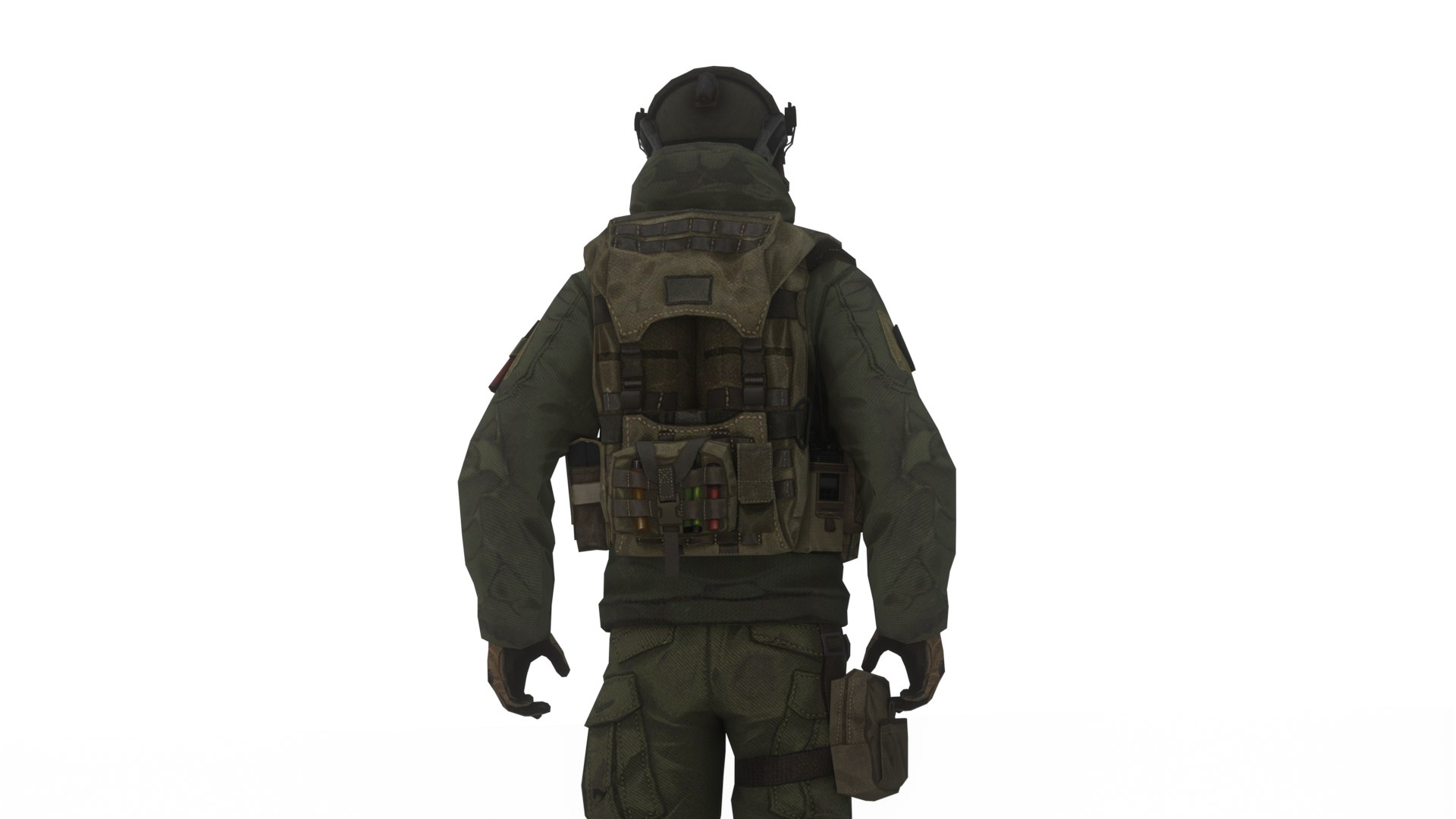 Tactical Special Forces Operator Realistic 3D Model Rigged 3D Model ...
