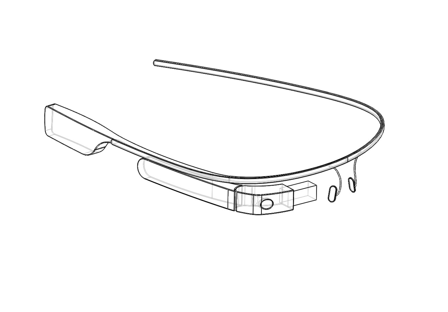3d Google Glass Model