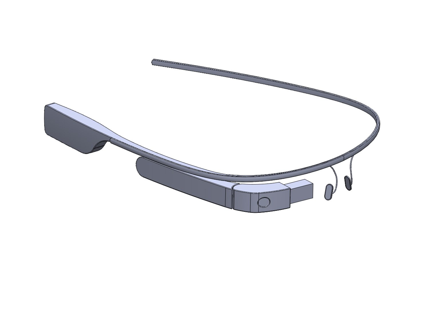 3d Google Glass Model