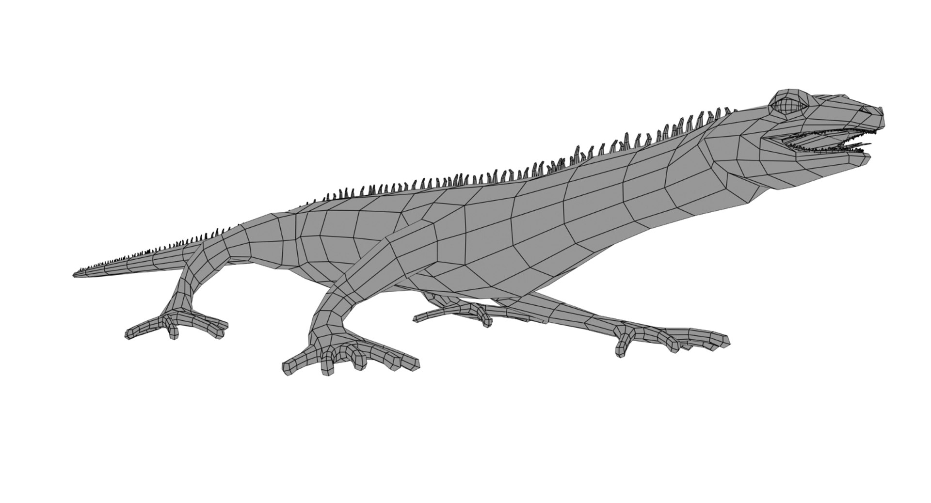 photorealistic lizard rigged 3d max