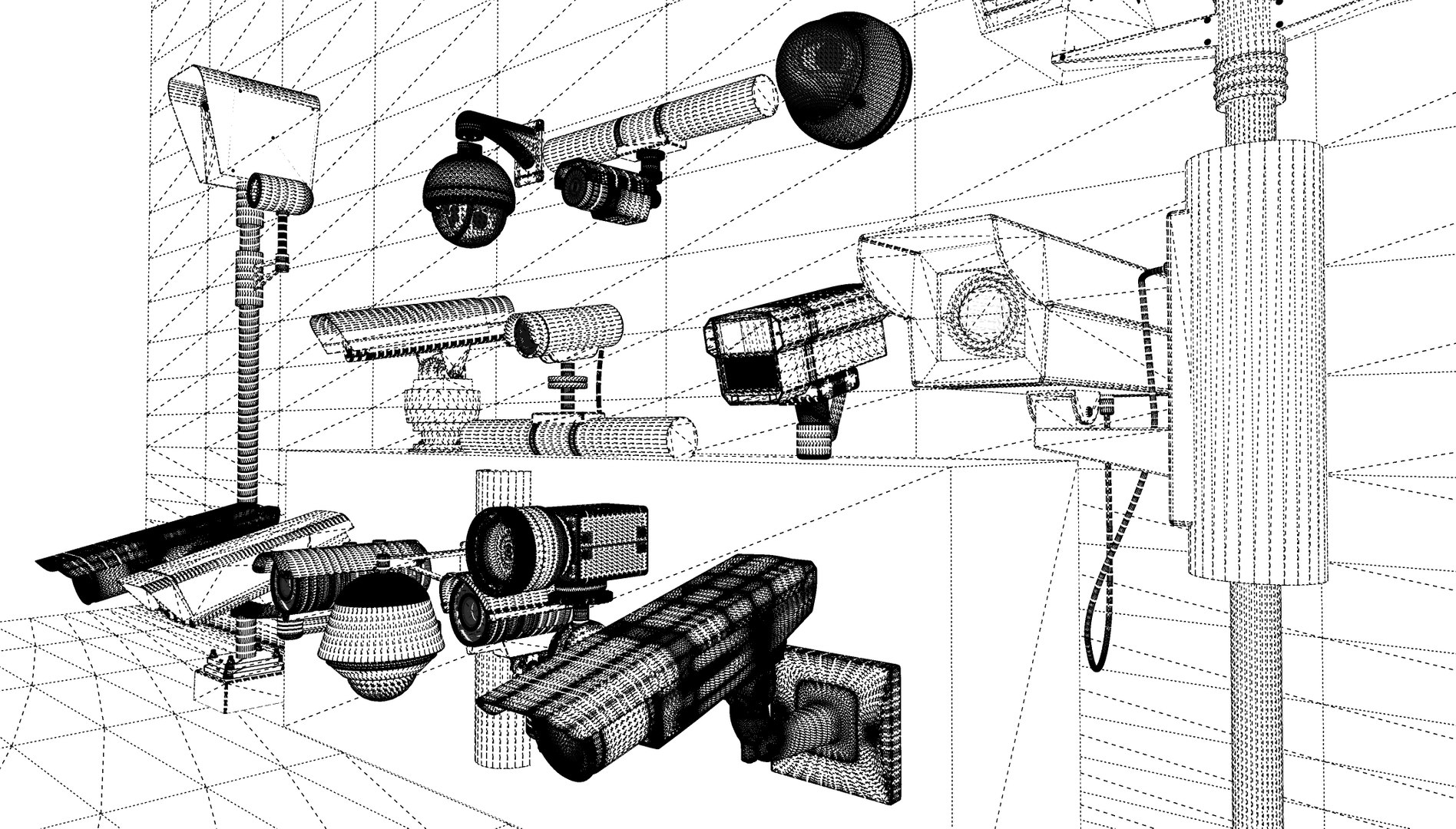 3D Security Cameras-A8 - TurboSquid 2223439