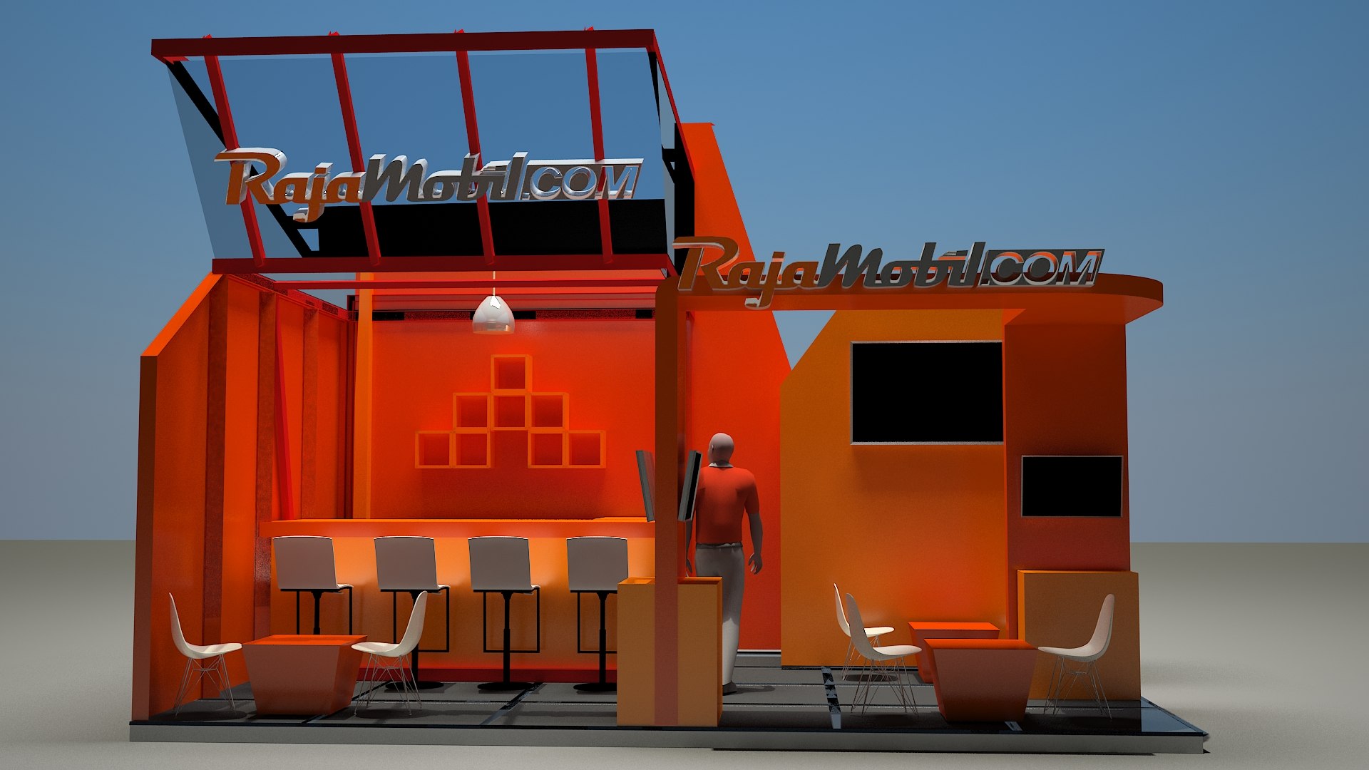 Booth 3d Model