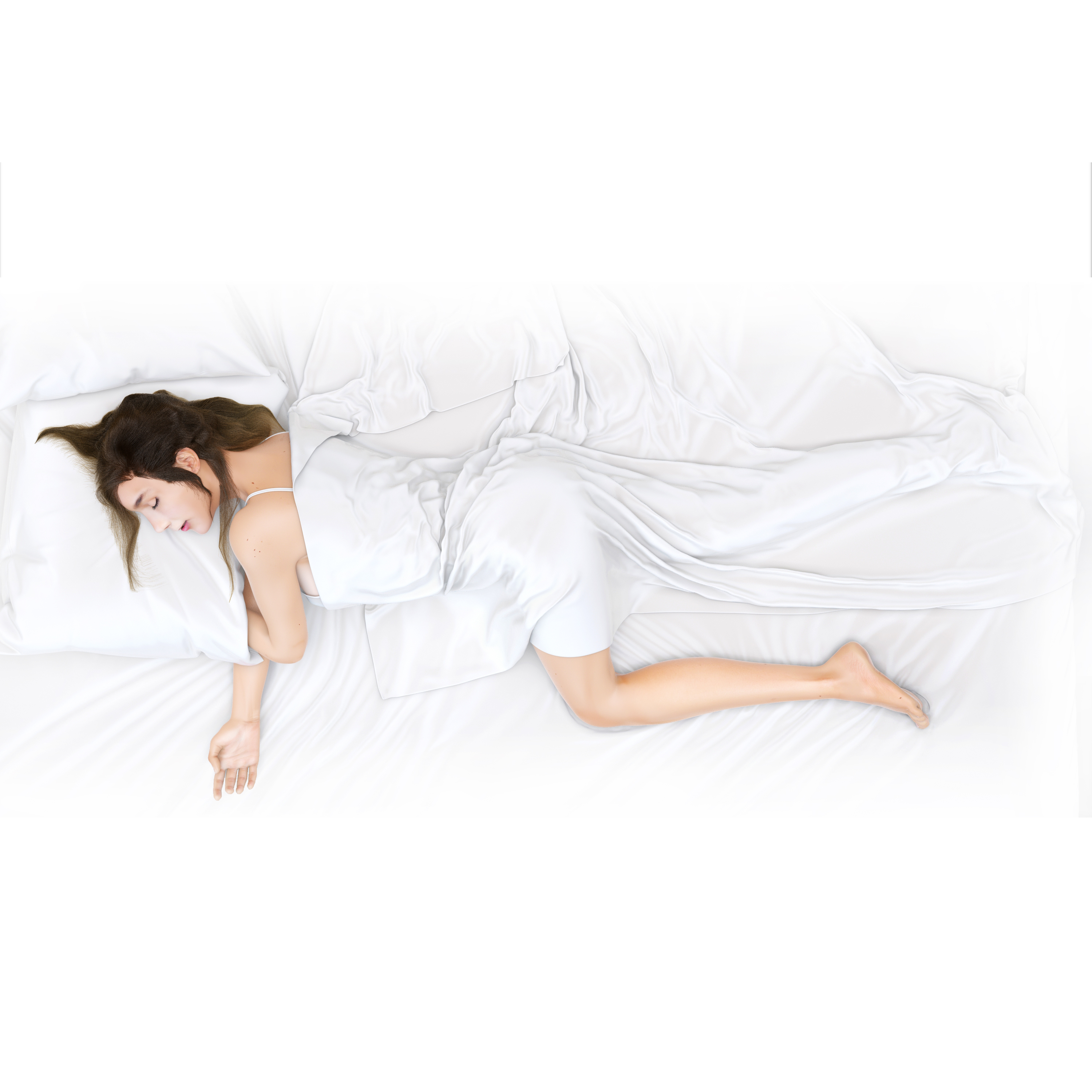 3D girl sleeping model - TurboSquid 1479630