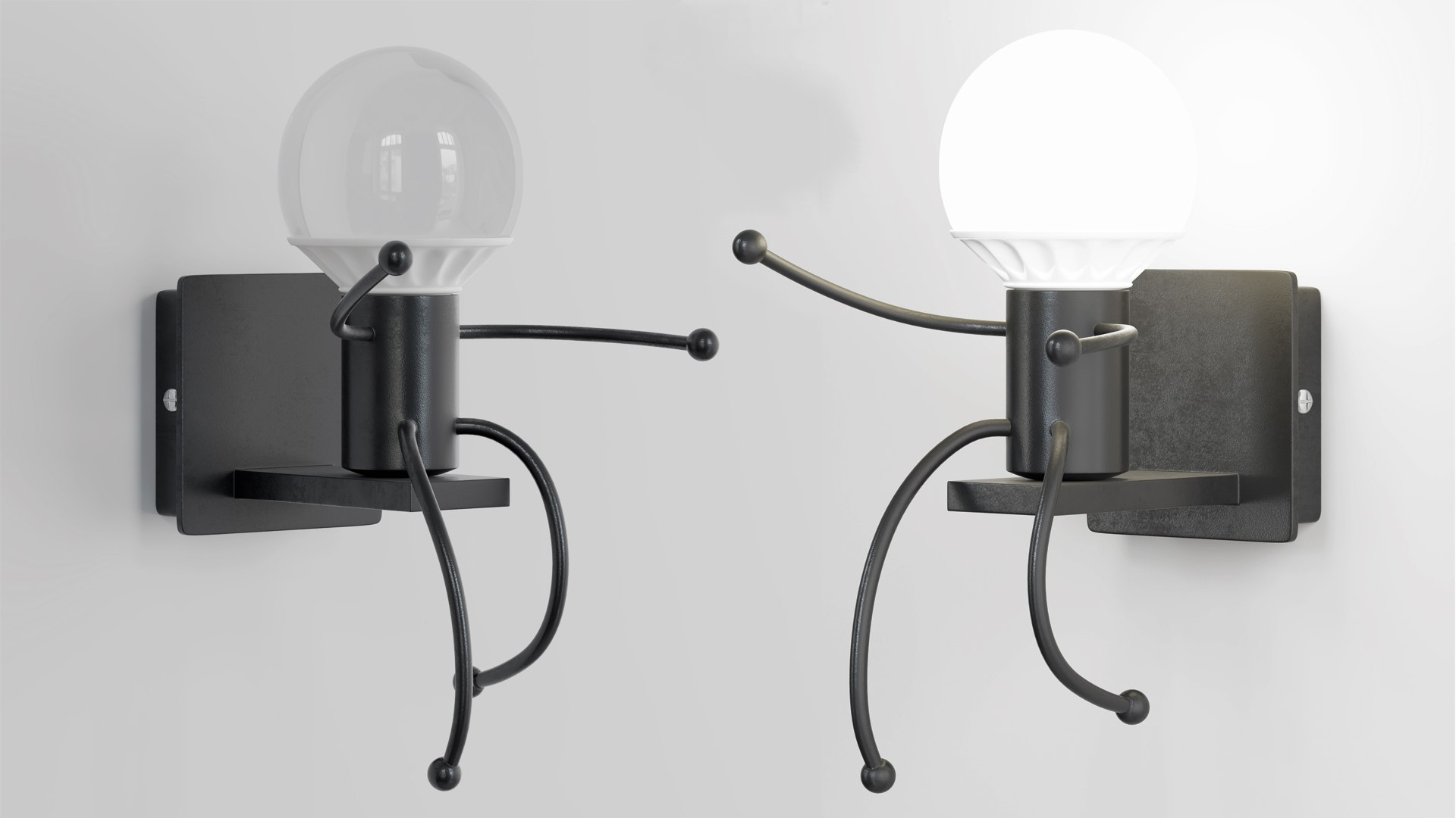 Creative Little Man Lamp 3D Model - TurboSquid 1849149