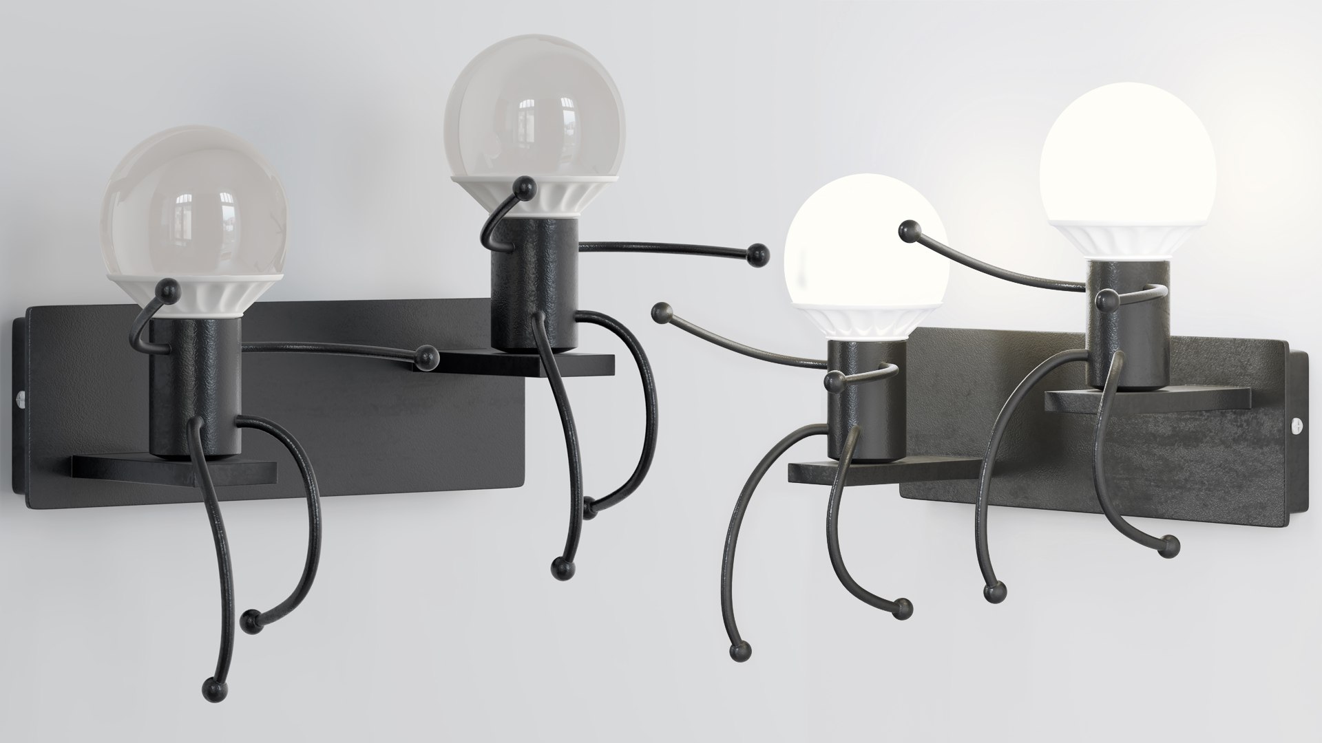 Creative Little Man Lamp 3D Model - TurboSquid 1849149