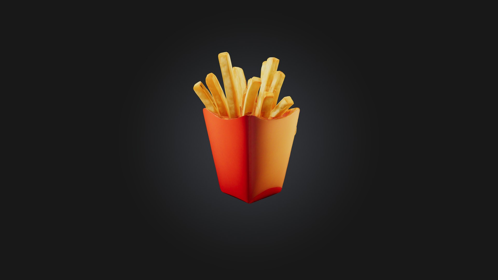 3D Cartoon French Fries Model - TurboSquid 2291780