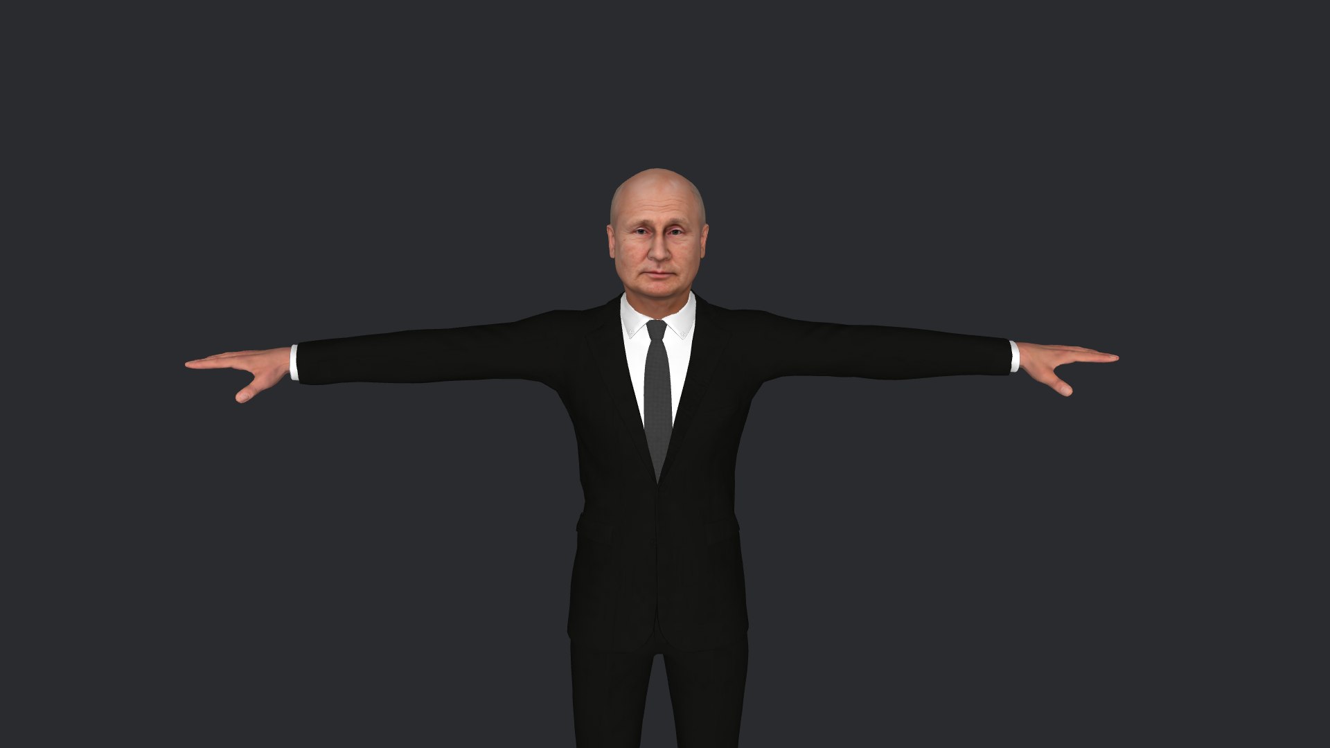 Vladimir Putin Hyper Realistic Full Body Fully Rigged 3D Character 3D ...