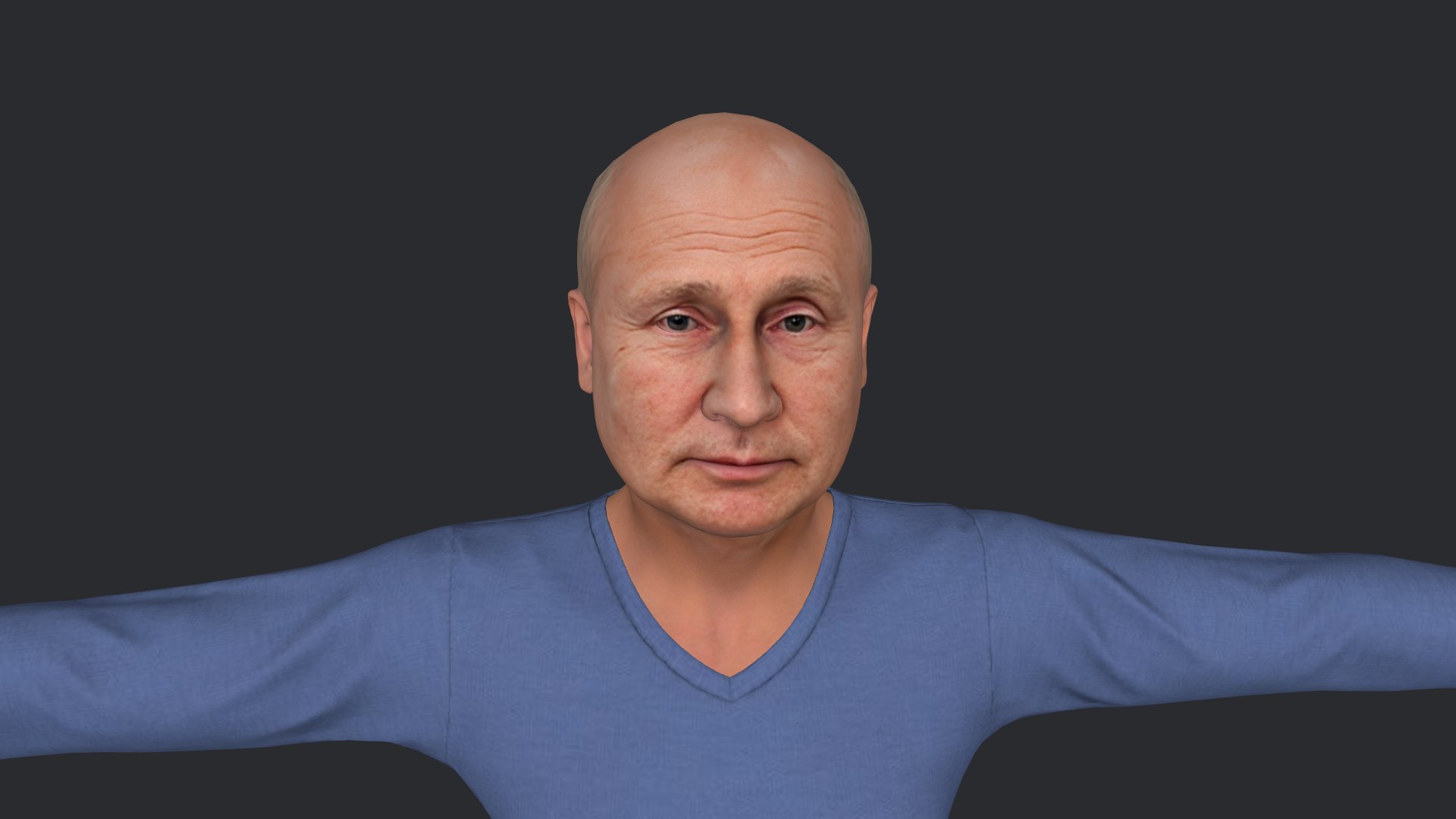 Vladimir Putin Hyper Realistic Full Body Fully Rigged 3D Character 3D ...