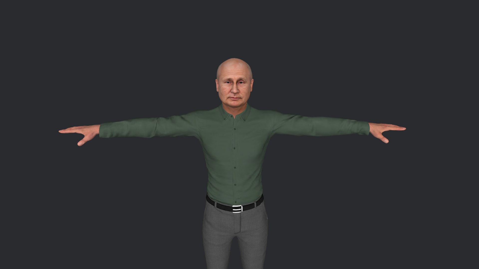 Vladimir Putin Hyper Realistic Full Body Fully Rigged 3D Character 3D ...