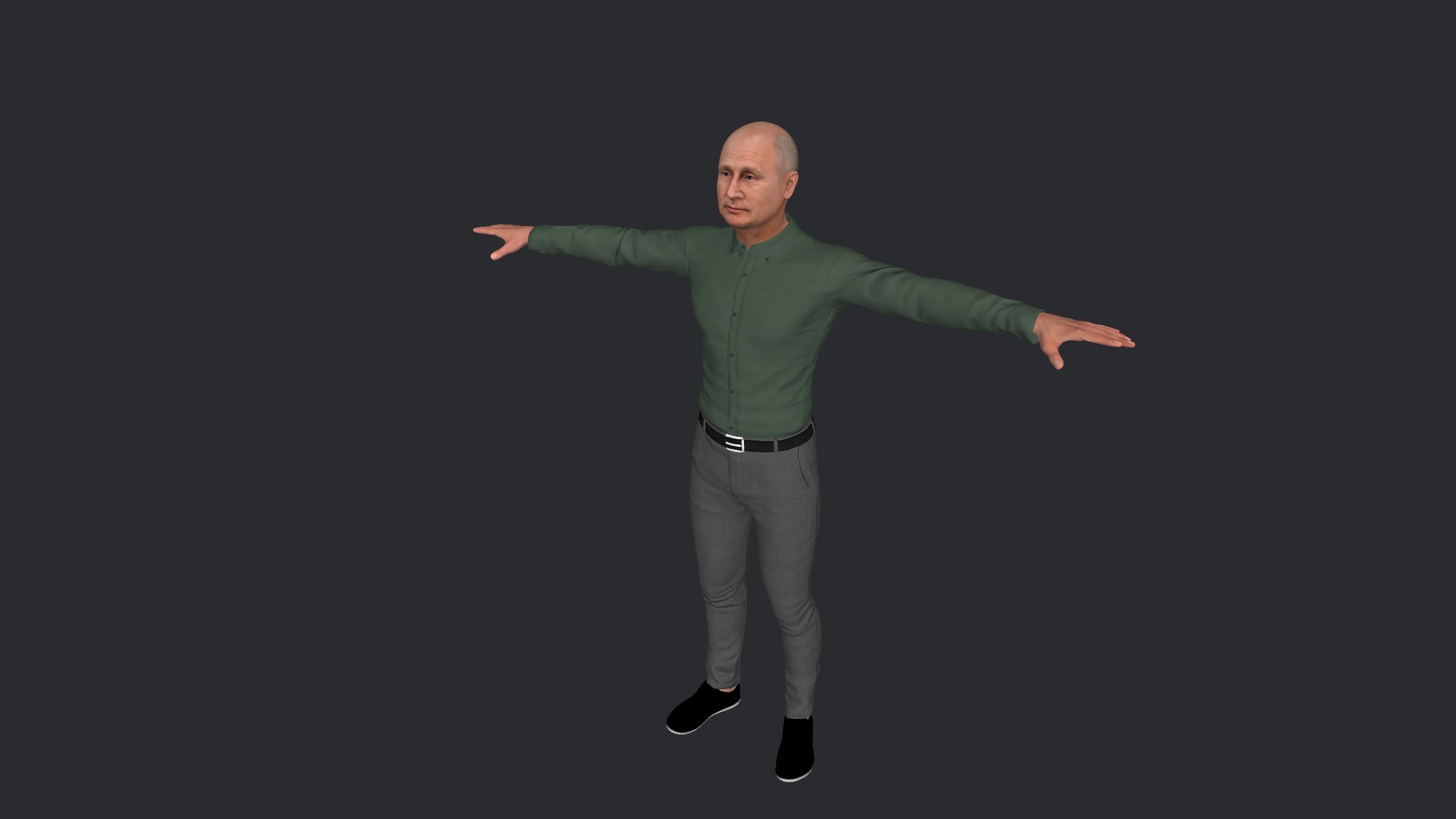 Vladimir Putin Hyper Realistic Full Body Fully Rigged 3D Character 3D ...