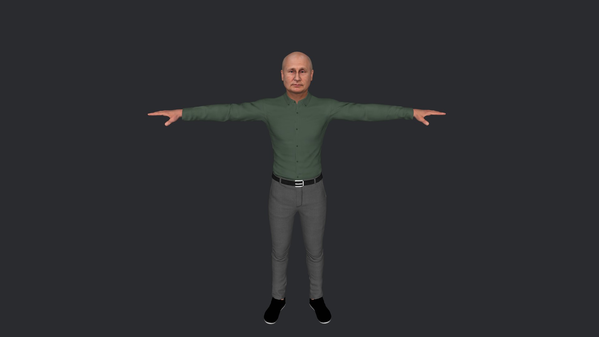 Vladimir Putin Hyper Realistic Full Body Fully Rigged 3D Character 3D ...