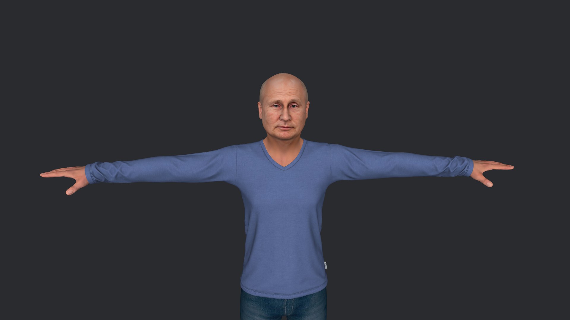 Vladimir Putin Hyper Realistic Full Body Fully Rigged 3D Character 3D ...