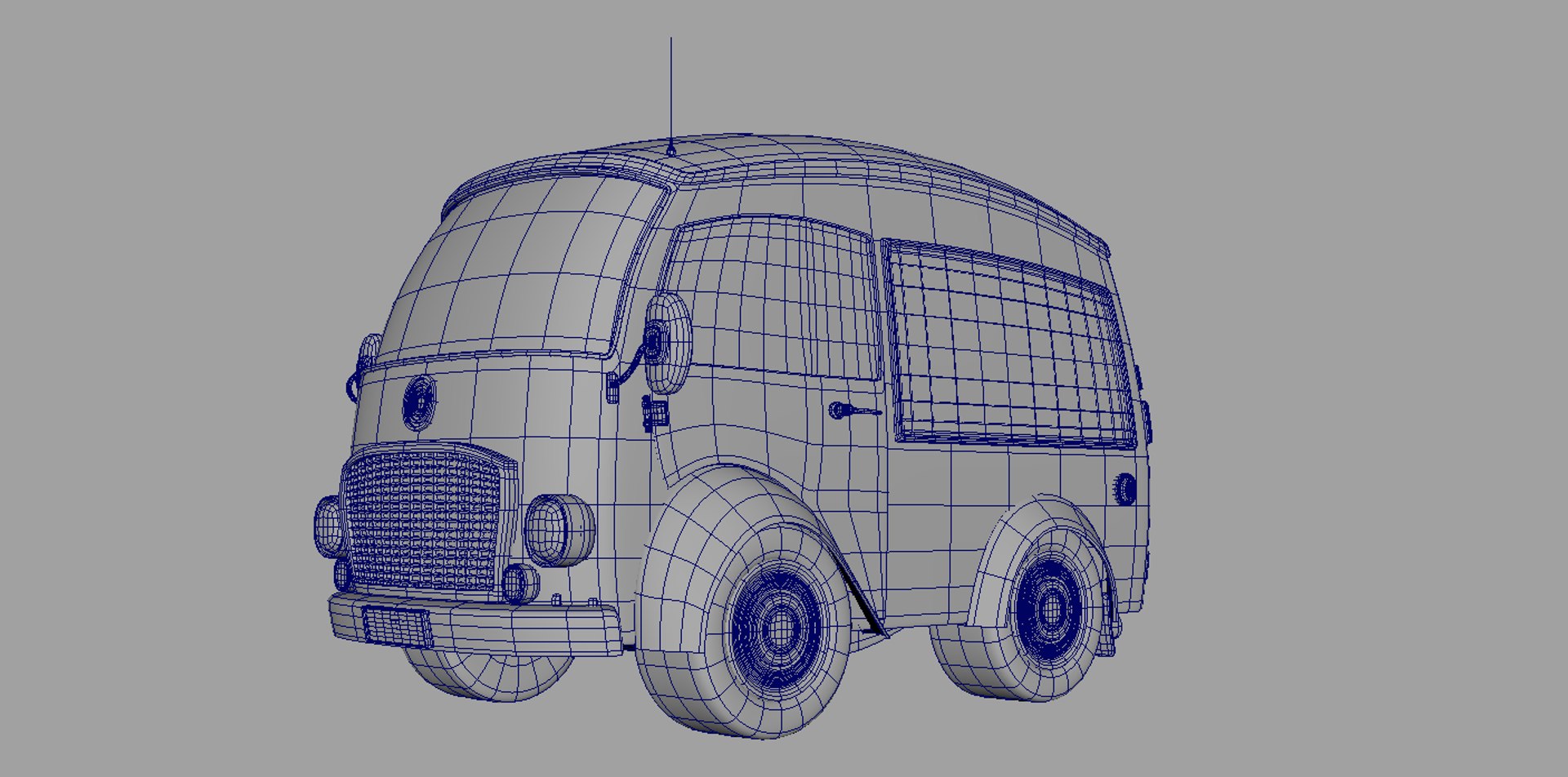 3d Model Cartoon Van