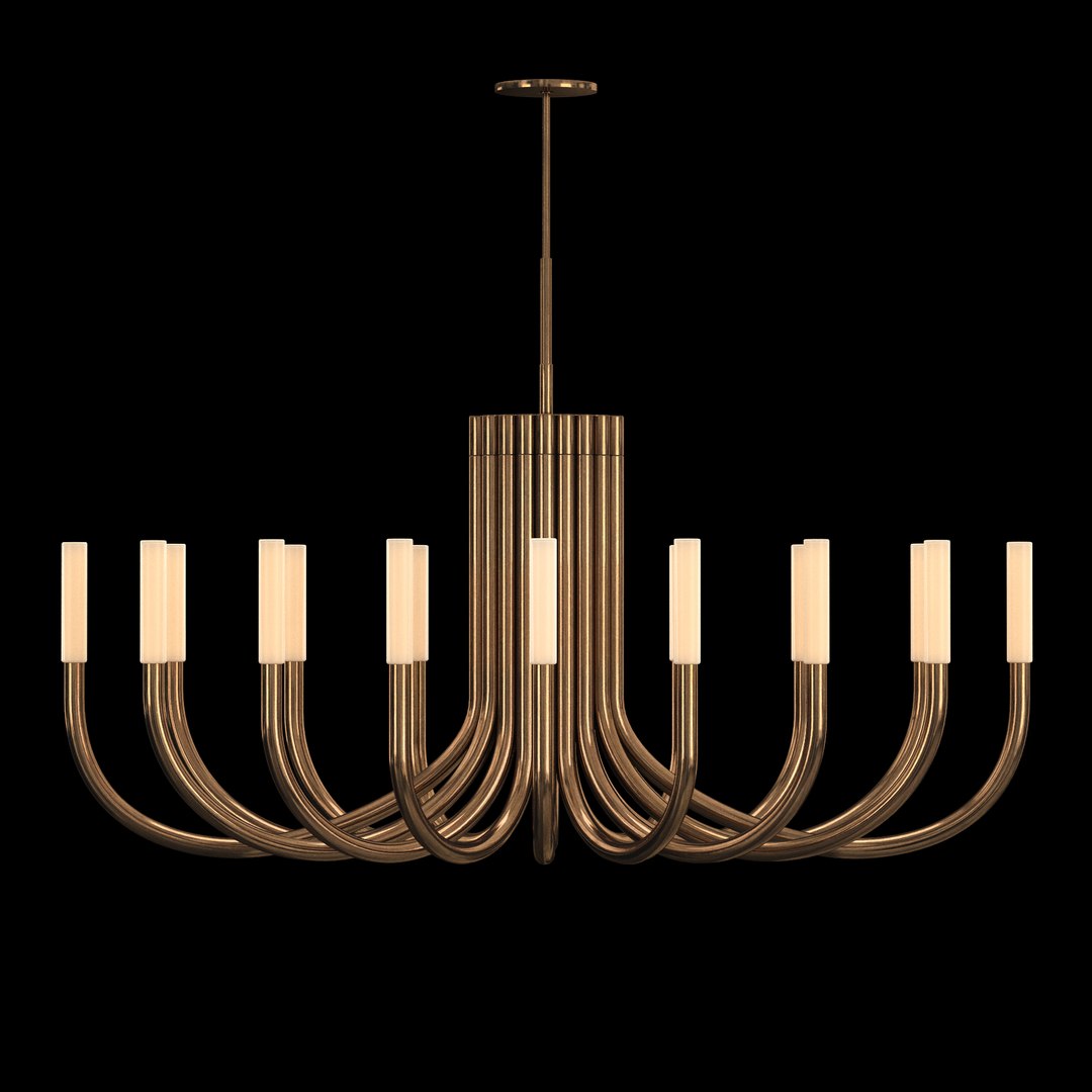 ROUSSEAU OVAL CHANDELIER 50 3D Model - TurboSquid 1998845