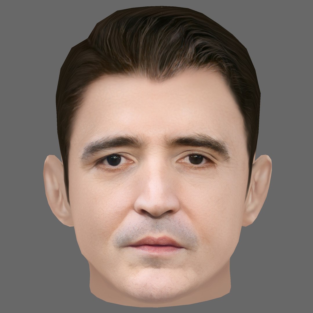 David Dastmalchian Head - Low Poly Head For Game 3D Model - TurboSquid ...
