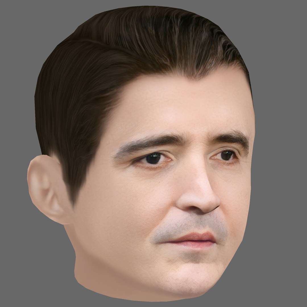 David Dastmalchian Head - Low Poly Head For Game 3D Model - TurboSquid ...