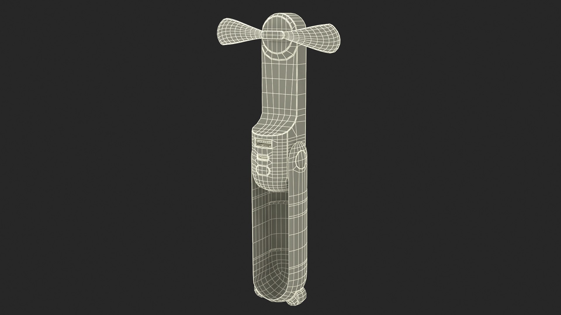 Battery Operated Pocket Fan White 3D Model - TurboSquid 2130075