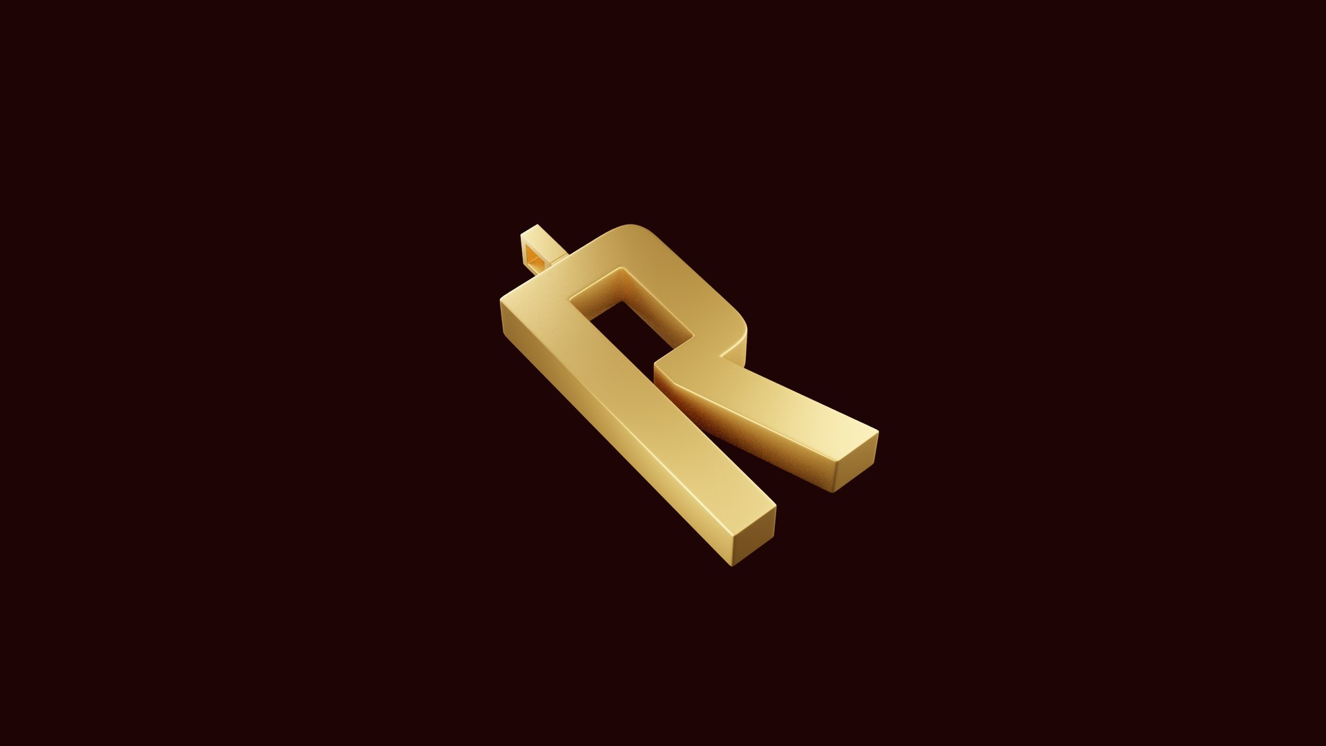 R Letter Pendant 3D Model - TurboSquid 2114606
