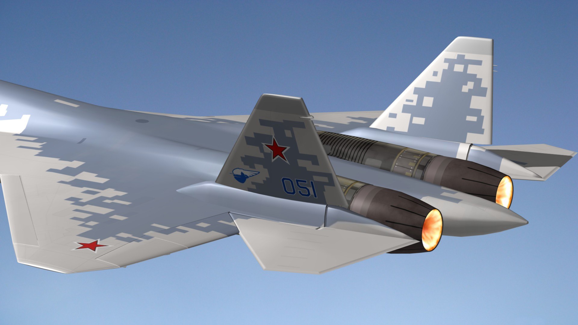 3D Sukhoi SU57 V1 Model - TurboSquid 1771443