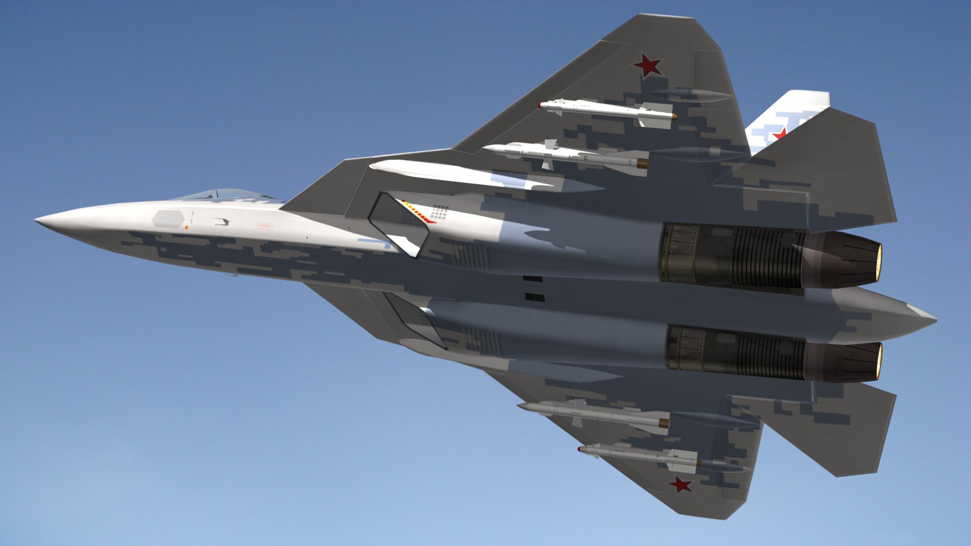 3D Sukhoi SU57 V1 Model - TurboSquid 1771443