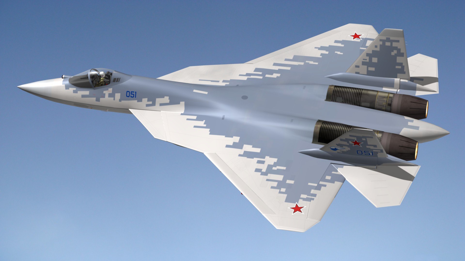 3D Sukhoi SU57 V1 Model - TurboSquid 1771443