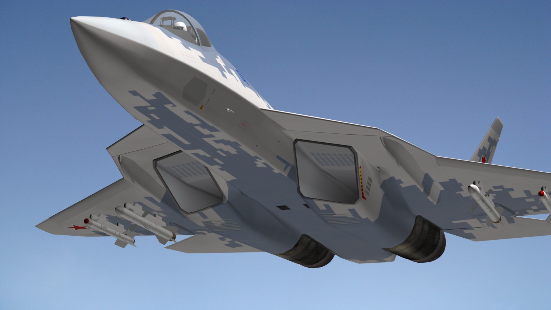 3D Sukhoi SU57 V1 Model - TurboSquid 1771443